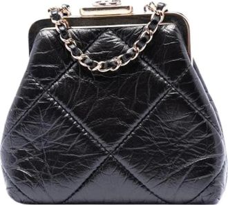 Chanel Sac bandouli&egrave;re Pre-owned en agneau matelass&eacute; - Femme - Pre-owned - Noir - Taille: ONE Size