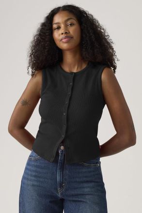 Levi's Rory Shirt mit Knopfleiste - Damen - Schwarz / Schwarz