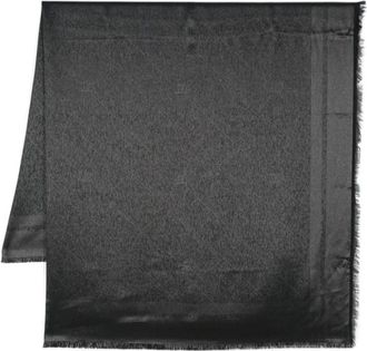 Elisabetta Franchi Femme, Accessoires, Noir, Taille: ONE Size Lurex Jacquard Pashmina