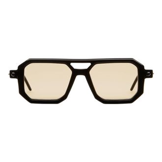 Kuboraum Navigator Sonnenbrille schwarz elfenbein Acetat - - Accessories - Damen - Schwarzk - ONE SIZE