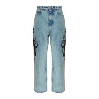 VETEMENTS Bedruckte Jeans - - Jeans - Damen - Blau - W28