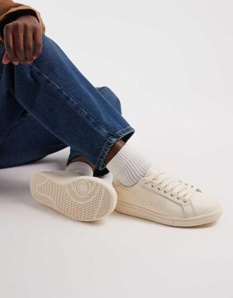 Fred Perry Baskets en cuir - Blanc