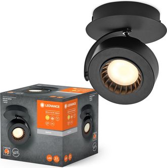 Ledvance DECOR SPOT VENUS, 5,5W, 210lm, schwarz, Spotleuchte, verstellbare Köpfe, vielseitig anwendbar, Innenraumspot, warmweiße Lichtfarbe, hochwertige Optik,
