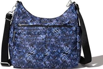 Baggallini Free Time, Securtex Sac à bandoulière antivol pour Temps Libre Femme, Pétale Indigo, Taille Unique