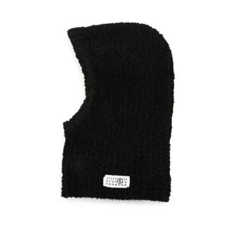 Maison Margiela Boucl&eacute; M&uuml;tzen mit Logo-Patch - - Accessories - Herren - Schwarzk - M