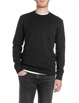 Replay Longsleeve Regular Fit, Rundhalsform