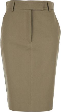 Pla&icirc;n Plain, Femme, Jupes, Beige, Taille: 40 FR Jupe avec Fermeture Invisible sur le Devant