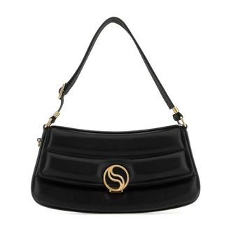 Stella McCartney S-Wave Schultertasche mit Polsterung - - Bags - Damen - Schwarzk - ONE SIZE