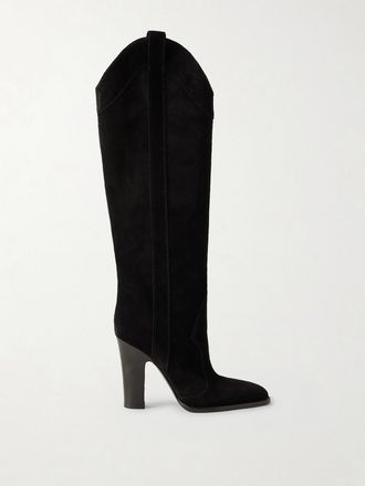 PARIS TEXAS Bottes En Daim Lavinia - Noir