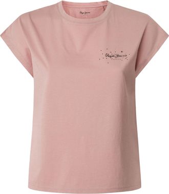 Pepe Jeans London Damen Lorena T-Shirt, Rosa (Washed Pink), S, Rosa (Washed Pink), Small