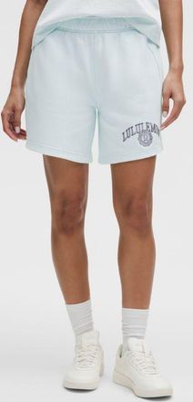 lululemon Scuba Shorts im Oversized Fit mit mittelhohem Bund Grafik f&uuml;r Frauen - 18 cm - Gr&ouml;&szlig;e 2XS in Mint Breeze
