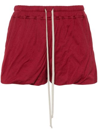 Rick Owens Jersey-Shorts mit Schlitzen - Rot