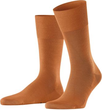 Falke Herren Socken ClimaWool M So Wolle Lyocell einfarbig 1 Paar, Orange Sapote 8058, 39-40