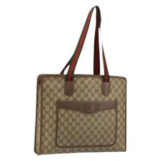 Gucci Pre-owned Canvas Tote Bag - - Pre-owned - Damen - Beige - ONE SIZE