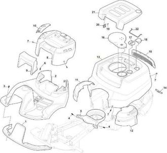 STIGA Sports Motorhaube Pkel Gelb Stiga Original Stiga - 337076804/0