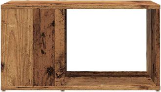 Generic Offene B&uuml;cherregale, Freistehend, Platzsparendes Aufbewahrungsregal aus Holzwerkstoff f&uuml;r B&uuml;cher, Dekoration und Medien (Altes Holz)