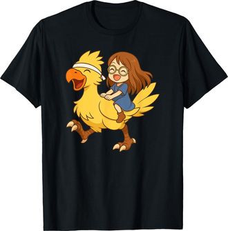 Liv mit gro&szlig;em gelben Vogel T-Shirt