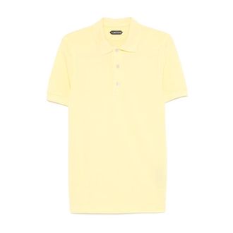 Tom Ford Polo-Shirt aus Baumwollmischung - - Tops - Herren - Gelb - 2XL