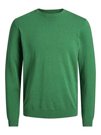 Jack & Jones Jjebasic Knit Crew Neck Noos Pull, Vert Verdant, XXL Homme
