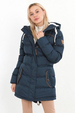 Brave Soul Winterjacke Steph Mit Kapuze und kuscheligem Teddy-Fell