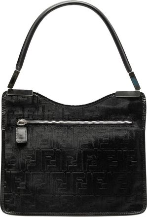 Fendi Hobo Bags - Zucca Pony Hair Shoulder Bag - Gr. unisize - in Schwarz - f&uuml;r Damen