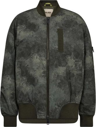 Mos Mosh MOS Mosh, Femme, Vestes, Vert, Taille: 42 FR MMRuby Print Bomber Jacket