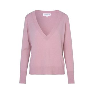 Rosemunde Femme, Pulls, Rose, Taille: 38 FR V-neck Tricots