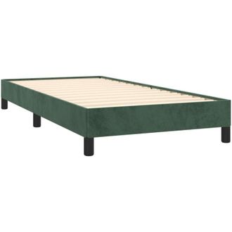 vidaXL Cadre de lit Vert fonc&eacute; 100x200 cm Velours