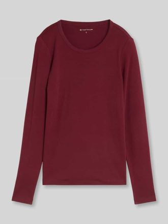 Tom Tailor Regular Fit Langarmshirt aus reiner Baumwolle
