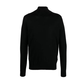 Lanvin Rol neck Wolle Seide - - Knitwear - Herren - Schwarzk - XL