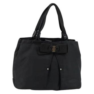 Ferragamo Pre-owned Leder-Schultertasche - - Pre-owned - Damen - Schwarzk - ONE SIZE