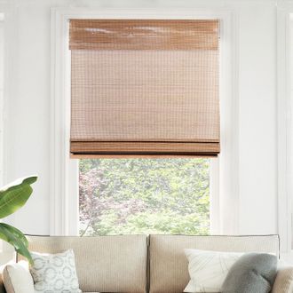 Chicology Bambus-Raffrollos, umweltfreundlich, lichtfilternd, f&uuml;r Fenster, ideal f&uuml;r Zuhause und Terrasse, Modell: Eichel/Braun, 81,3 x 162,5 cm (B x H)