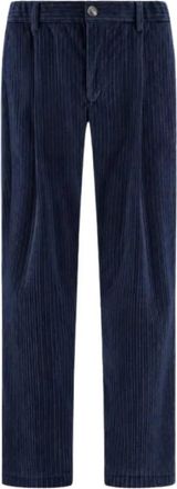 Herno Cordhose mit B&uuml;gelfalte - - Trousers - Herren - Blau - L