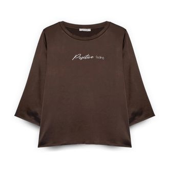 Fiorella Rubino Damen, Blusen & Hemden, Braun, 7XLGr&ouml;&szlig;e