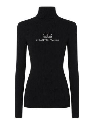 Elisabetta Franchi Rollkragenpullover - Schwarz