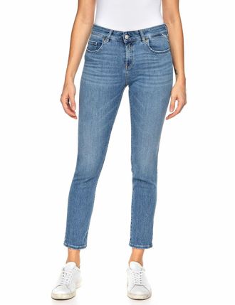 Replay Damen Faaby Jeans, 010 Light Blue, 27W / 28L EU