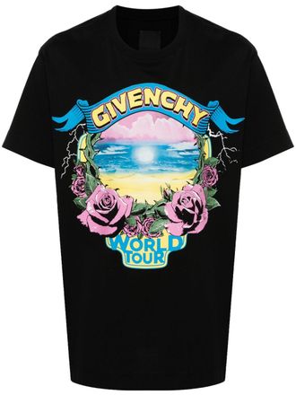 Givenchy t-shirt oversize Givenchy World Tour - Noir