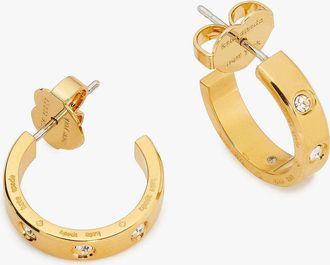Kate Spade New York Kate Spade Set In Stone Kleine Creolen f&uuml;r Frauen in Klar/Gold | Multi