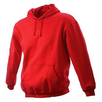 James & Nicholson Sweat-Shirt a Capuche (M, Rouge)