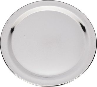 NKlaus Edelstahlplättchen 12cm - Hitzebeständige Unterlage für Weihrauchbrenner und Räuchergefäße 16273