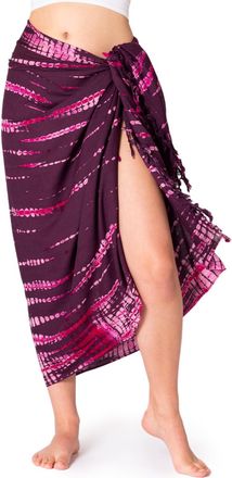 Panasiam Sarong tiedye style, purple pink, 190x116cm