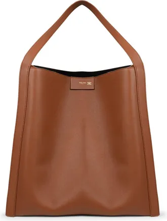 Celine Womens Medium Cube Leather Bag Buff Calf Handbags Hand