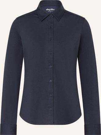Thylie Thylie Hemdbluse Laurel Aus Jersey blau
