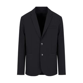 A|X Armani Exchange Homme, Vestes, Noir, Taille: 3XS Veste crois&eacute;e en twill ultra-extensible
