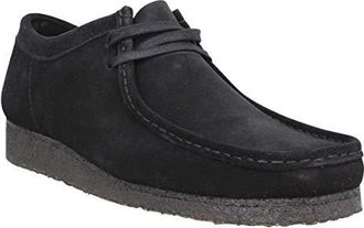 Clarks Mixte Wallabee Chaussures à Lacets, Noir SDE, 42 EU