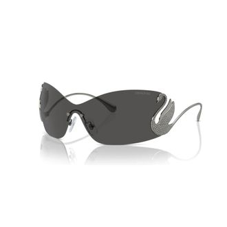 Swarovski Gunmetal Sonnenbrille SK 7020 - - Accessories - Damen - Schwarzk - 34 MM