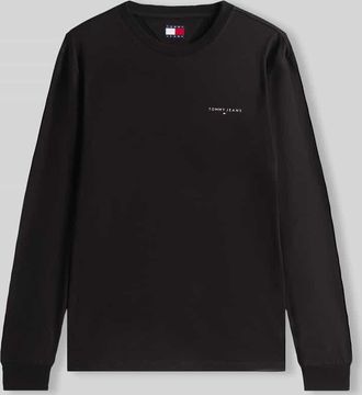 Tommy Jeans Slim Fit Langarmshirt aus reiner Baumwolle