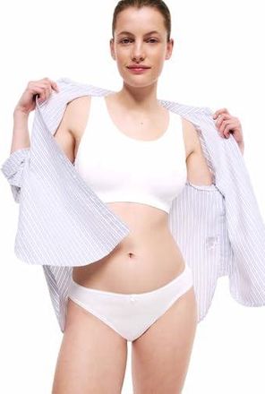 Marks and Spencer Lot de 5 Culottes &eacute;chancr&eacute;es en Coton et Lycra Blanc Femmes UK 16 (EU 44)