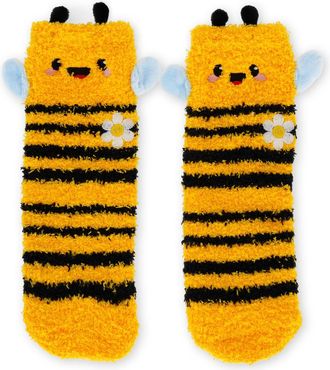 Legami Legami - Its A Match, Claze Rutschfeste Socken f&uuml;r Kinder, weiche Socken, Bee-Thema, Gr&ouml;&szlig;e 26-34