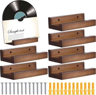 Generic Album Wandhalterung - Schwimmendes Vinyldisplay, Minimaler Rekordhalter | Eleganter St&auml;nder Mit Klarem, Moderner Veranstalter F&uuml;r LP Abdeckungen, Musi